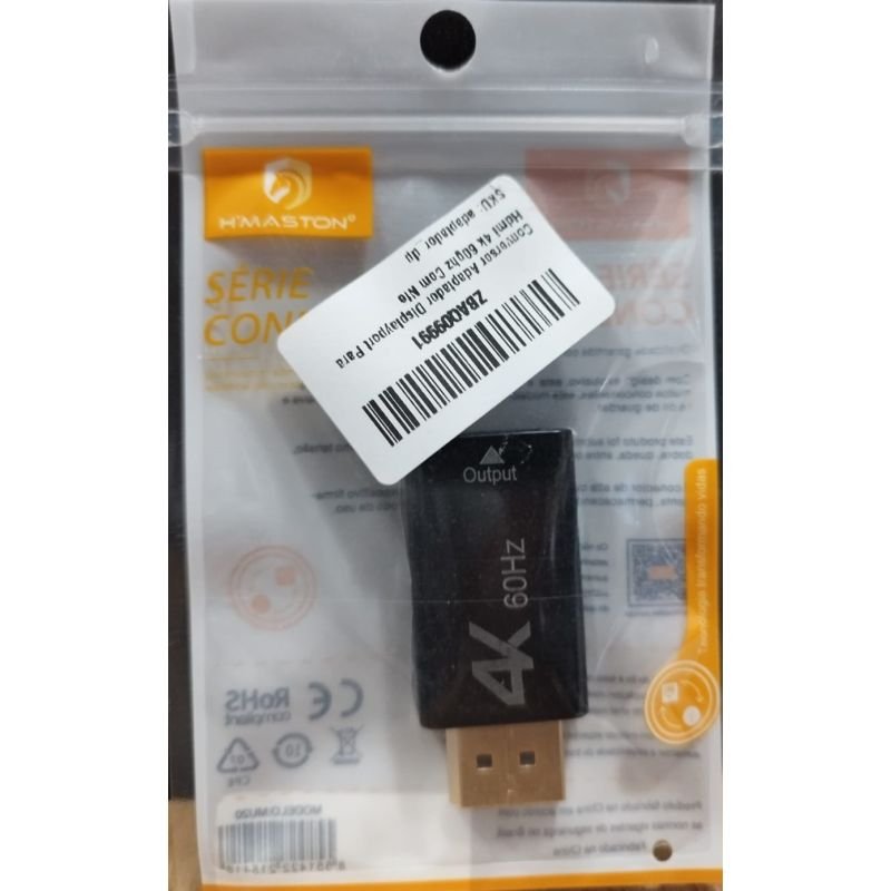Mastertek - Seu Shopping em Informática! - ADAPTADOR HDMI FÊMEA X DISPLAYPORT MACHO HMASTON MU12