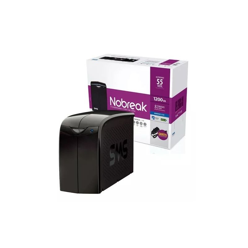 Mastertek - Seu Shopping em Informática! - NOBREAK 1200VA SMS STATION II ENTRADA BIVOLT SAÍDA ...